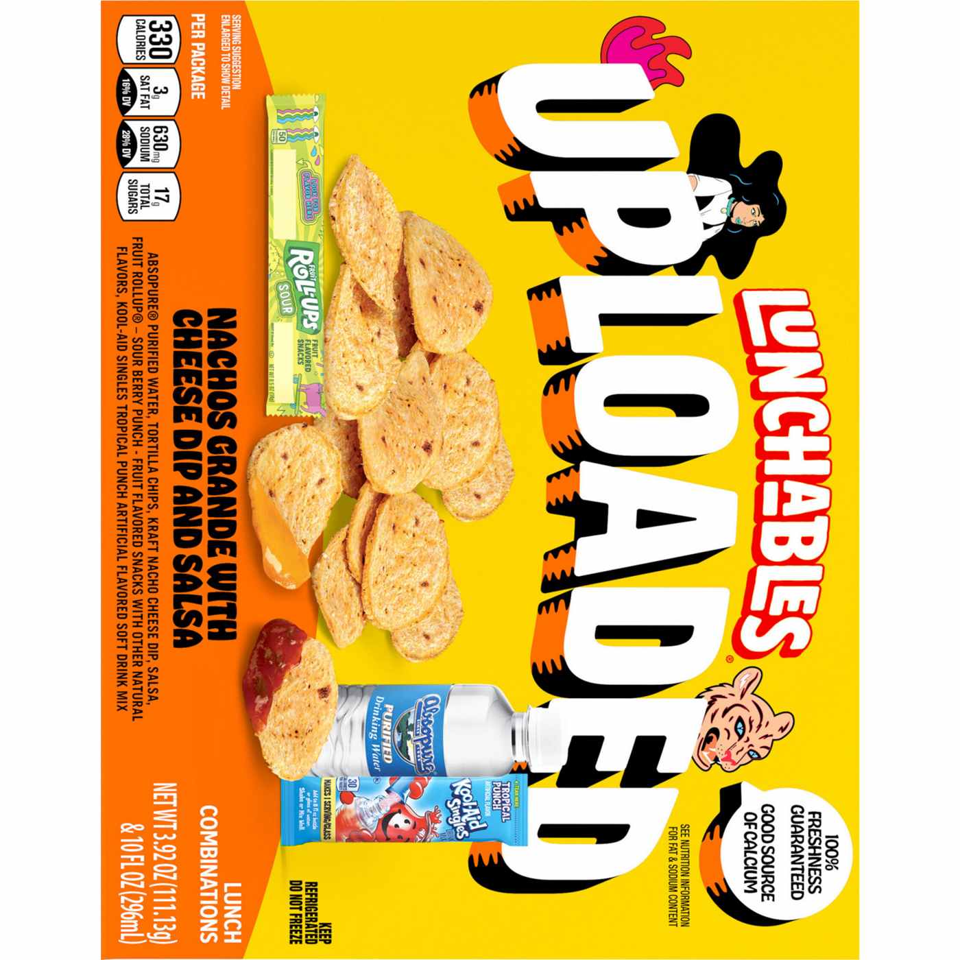 Lunchables Uploaded Nachos Grande Meal Kit, Fruit Roll Up Sour, & Kool ...
