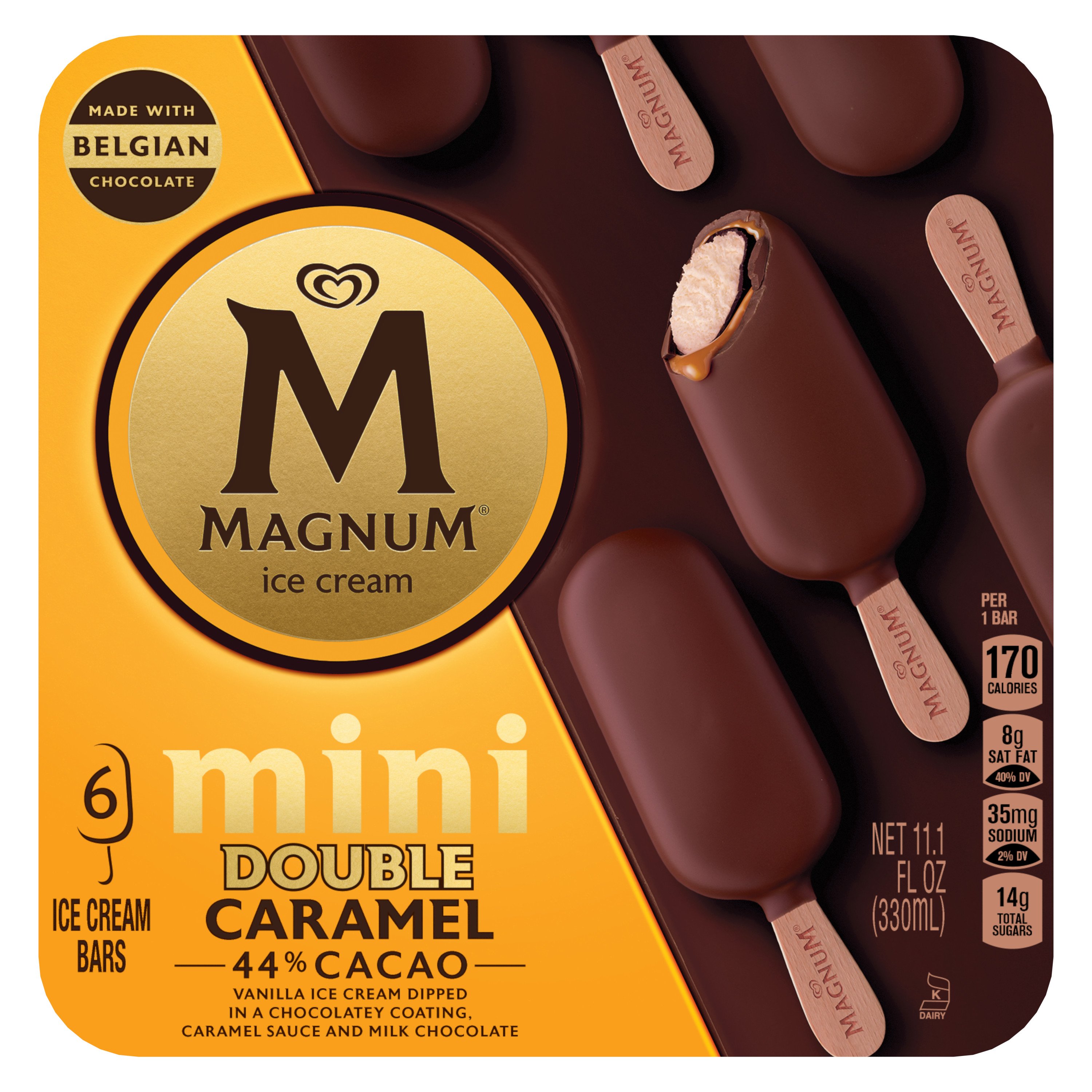 Magnum Mini Double Caramel Ice Cream Bars 6 Ct Low Prices Quality