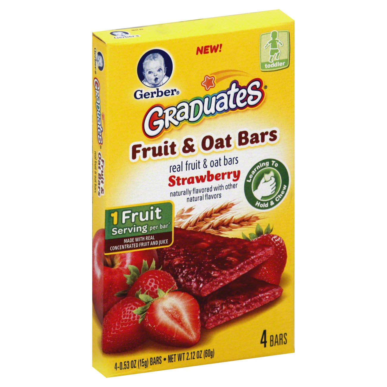 Gerber Graduates Strawberry Fruit and Oat Bars - Shop Toddler food at H-E-B