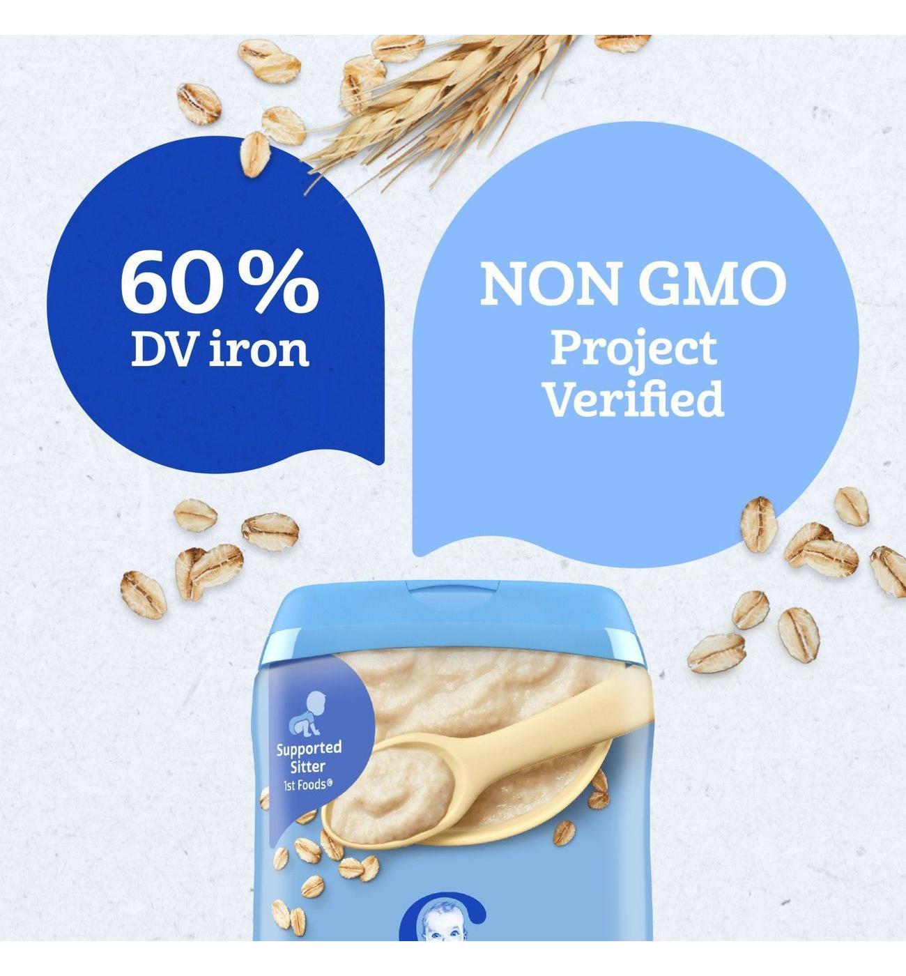 Gerber Cereal for Baby Grain & Grow - Oatmeal - Shop Baby food at H-E-B