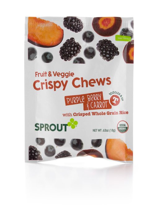 Sprout Purple Berry & Carrot Crispy Fruit & Veg Chews - Shop Toddler ...