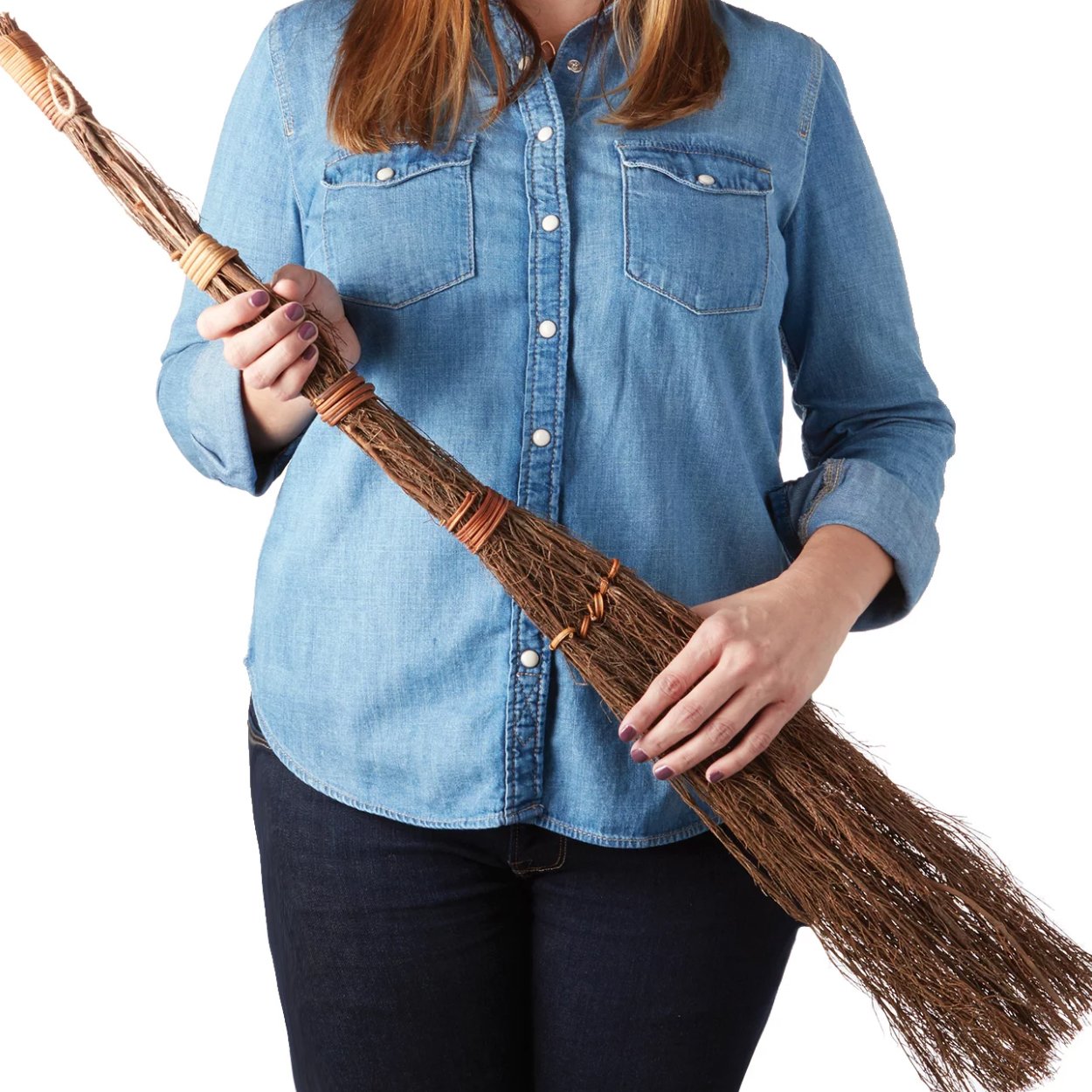 Floral Pumpkin Cinnamon Scented Decorative Broom - Shop Seasonal decor ...