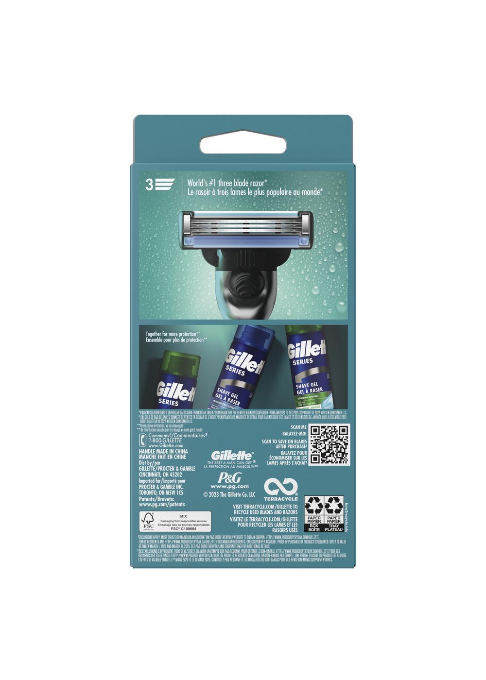 Gillette Mach3 Razor + Blade Refill - Shop Razors & blades at H-E-B