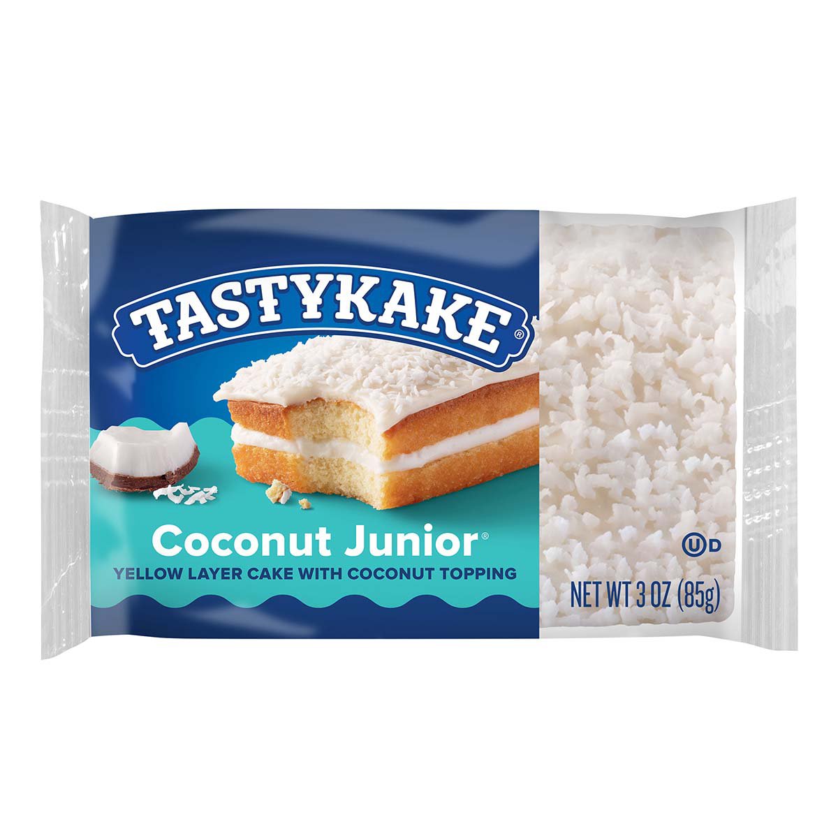 Tastykake Coconut Junior Yellow Layer Cake - Shop Snacks & Candy at H-E-B