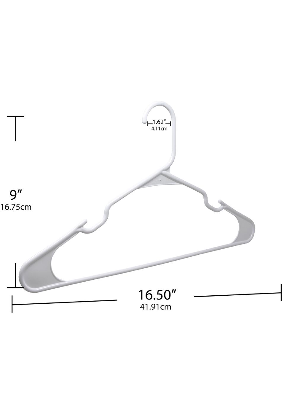 Merrick Plastic Tubular Hangers – White - Shop Hangers at H-E-B