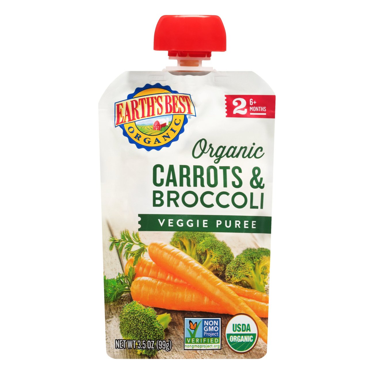Earth's Best Organic Veggie Puree Pouch - Carrots & Broccoli - Shop ...