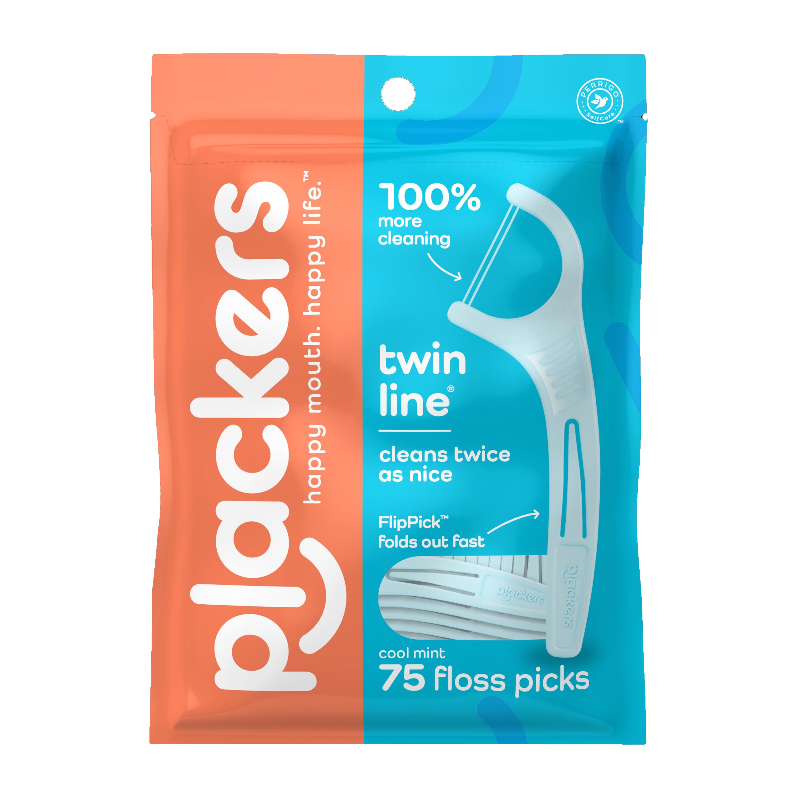 Plackers Twin Line Mint Flossers - Shop Floss at H-E-B