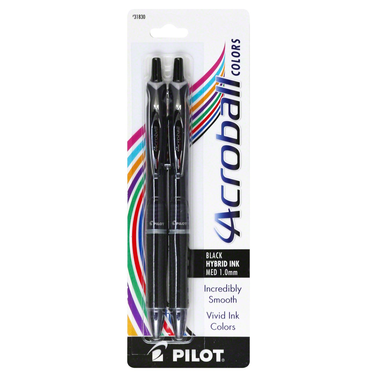 Pilot Acroball Black Hybrid Ink Medium 1.0mm Point Pen - Shop Pens at H-E-B