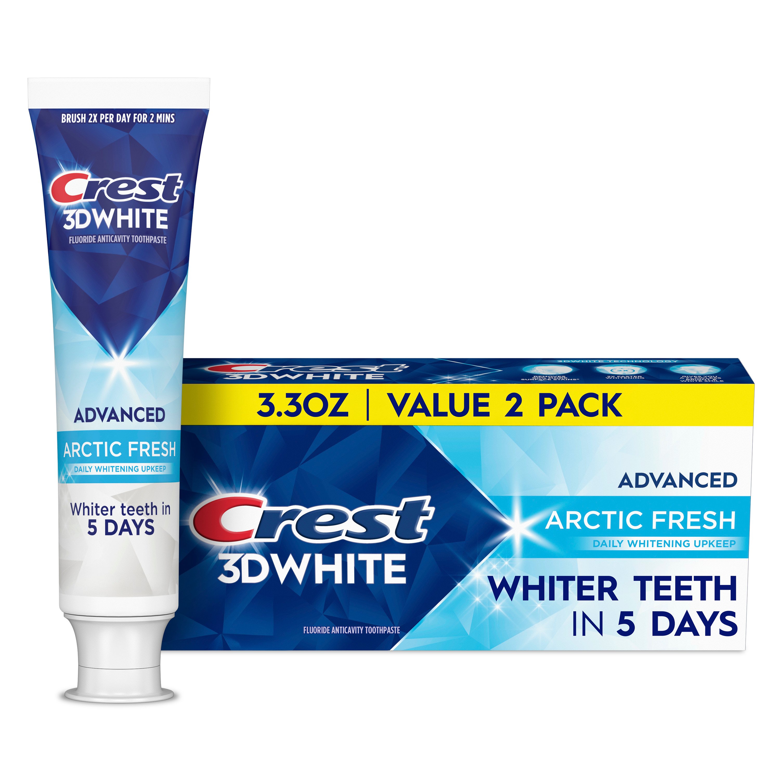 Crest 3DWhite Advanced Teeth Whitening Toothpaste - Arctic Fresh - Shop ...