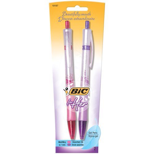 Bic For Her Retractable Assorted Ink Gel Pens - Shop School & Office ...