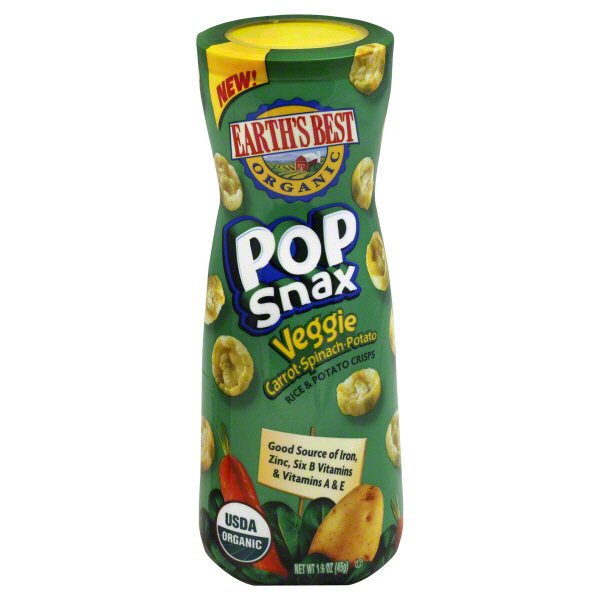 Earth's Best Organic Pop Snax Veggie - Shop Toddler food at H-E-B