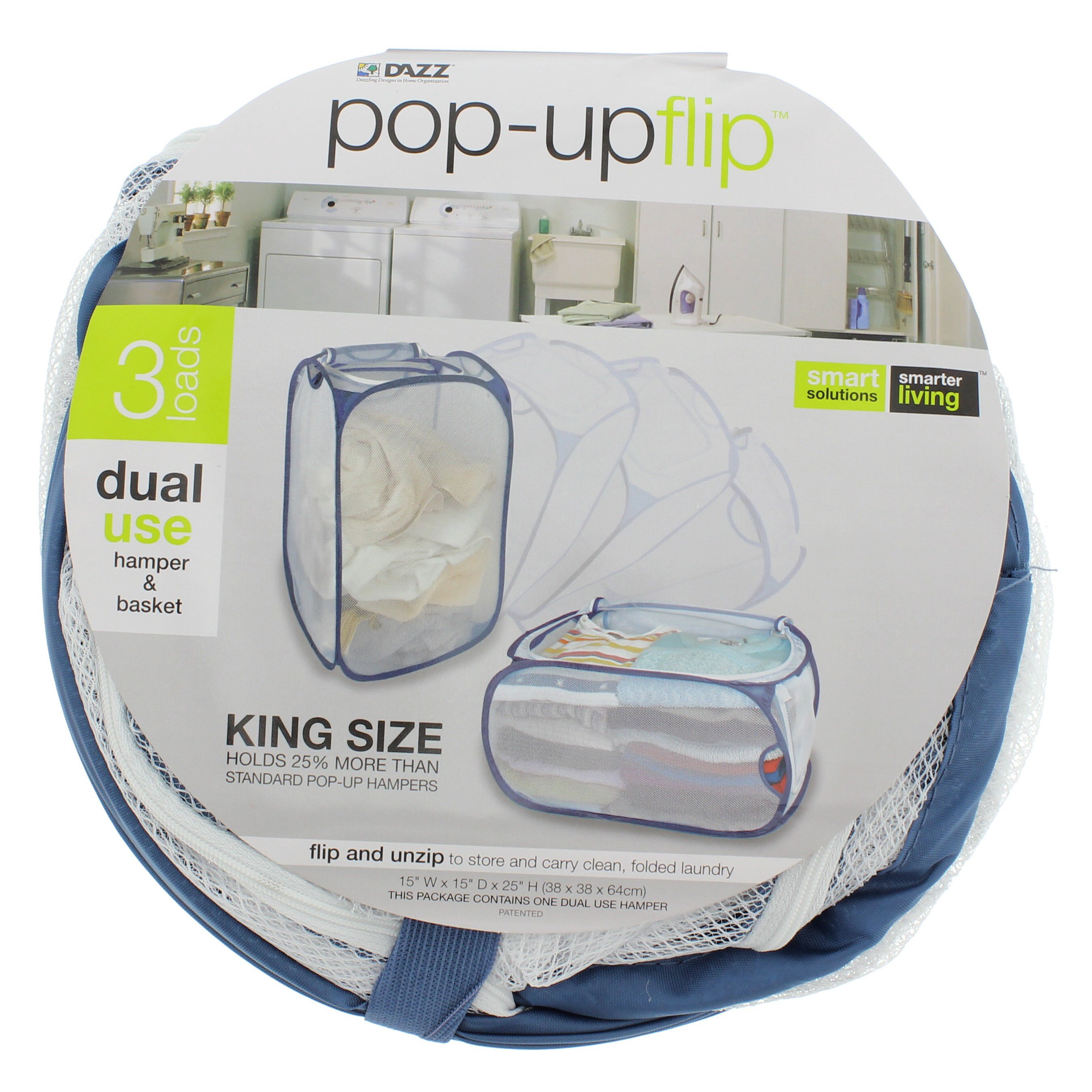 Dazz King Size Pop-Up Flip Hamper, Colors May Vary - Shop Hampers ...