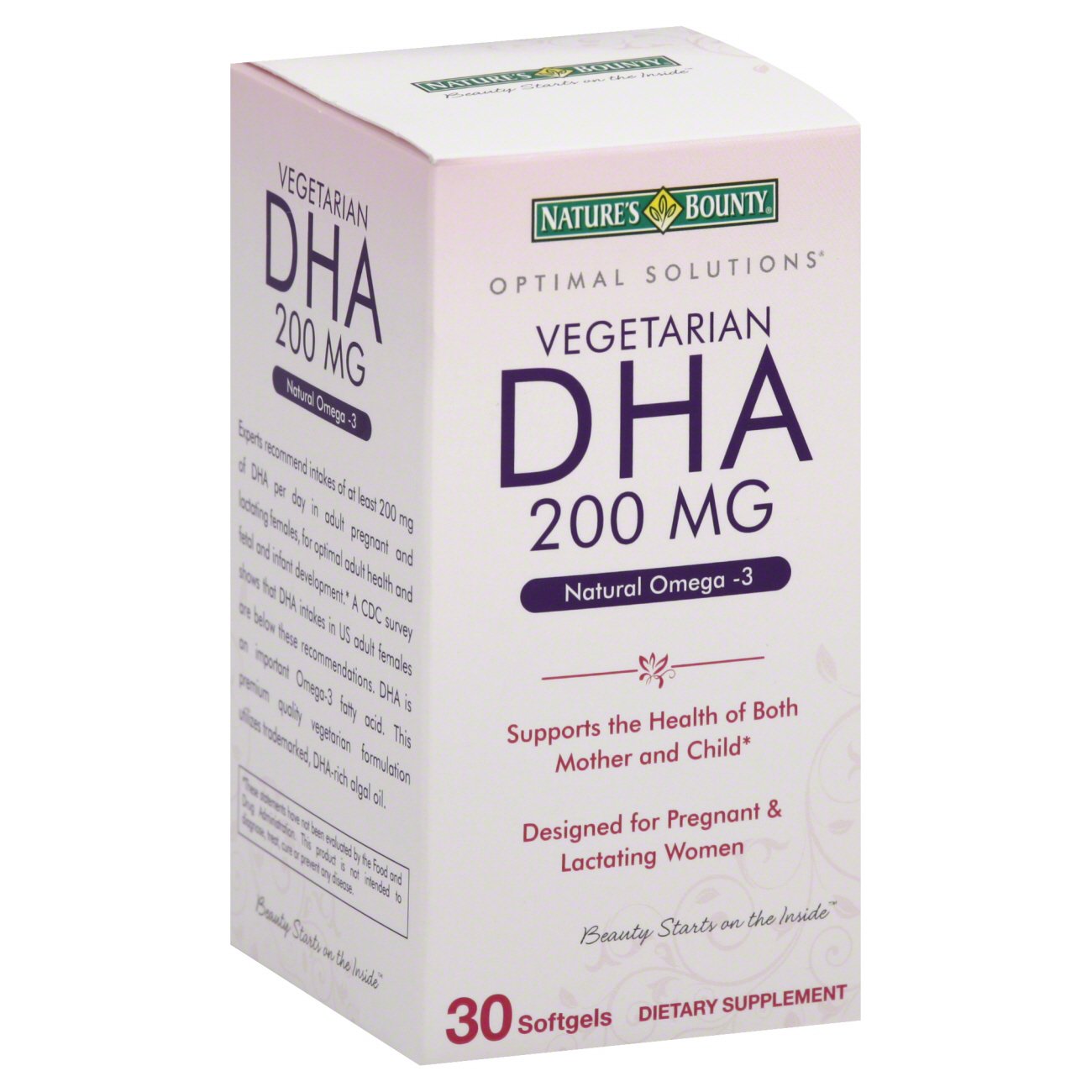 Nature's Bounty Optimal Solutions Vegetarian DHA 200 Mg Softgels - Shop ...