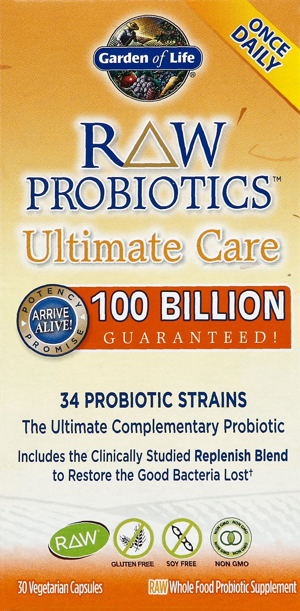 Garden of Life RAW Probiotics Ultimate Care Capsules - Shop ...