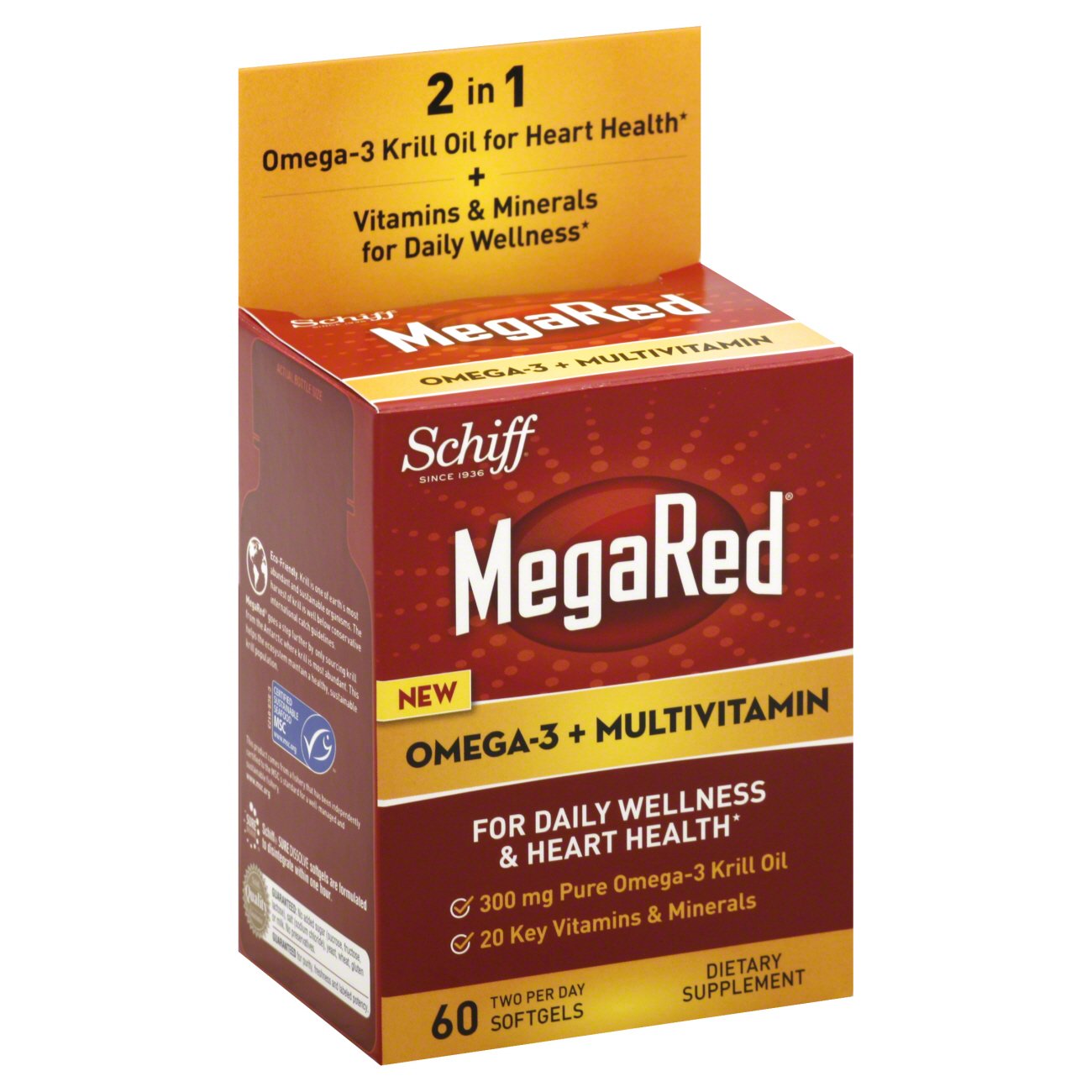 Schiff MegaRed Omega-3 + Multivitamin Softgels - Shop Multivitamins at ...