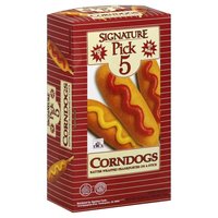 Signature Brands Pick 5 Mini Corn Dogs - Shop Sausages & hot dogs at H-E-B