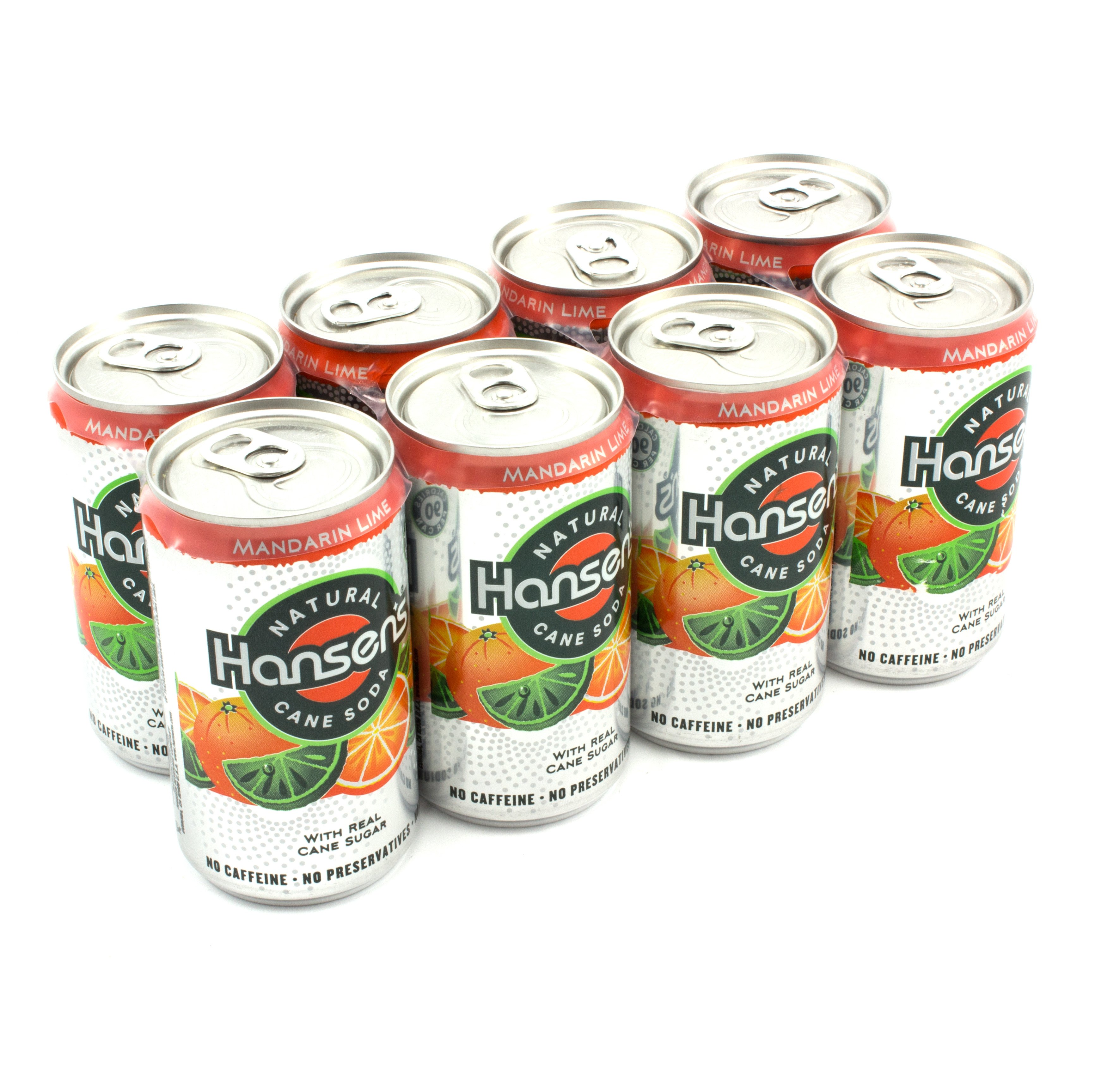 Hansen's Mandarin Lime Soda 8 PK - Shop Soda at H-E-B
