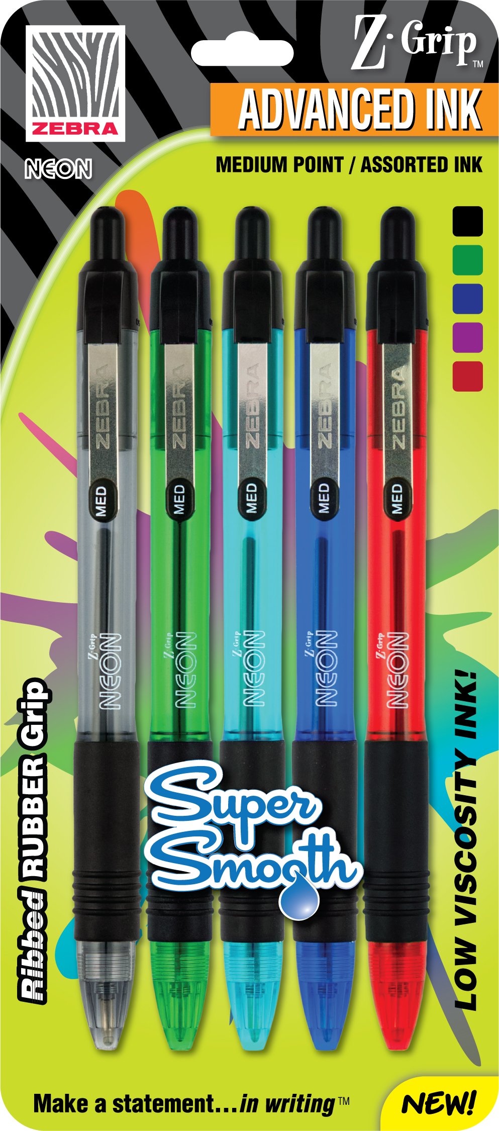Zebra Z-grip Neon Pack With Bonus Flight Pens - Shop Pens at H-E-B