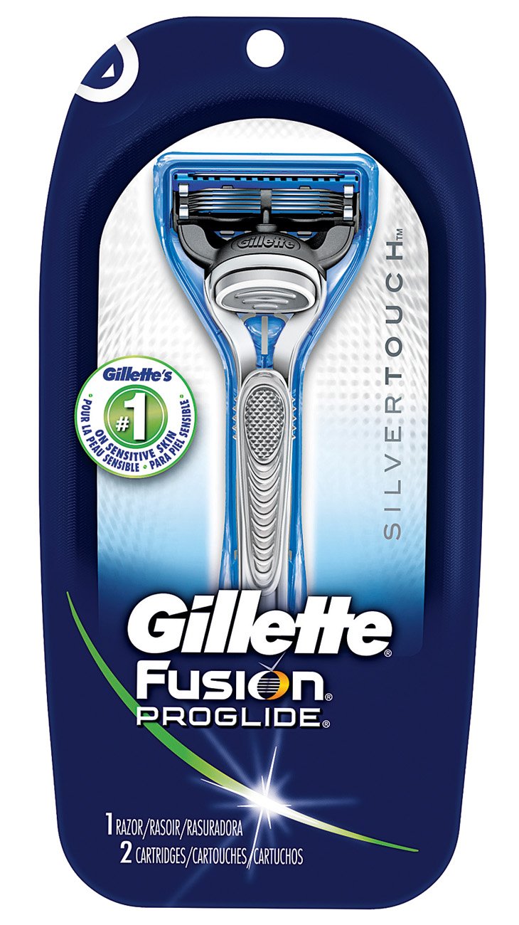 Gillette Fusion Proglide Silvertouch Manual Razor - Shop Razors ...