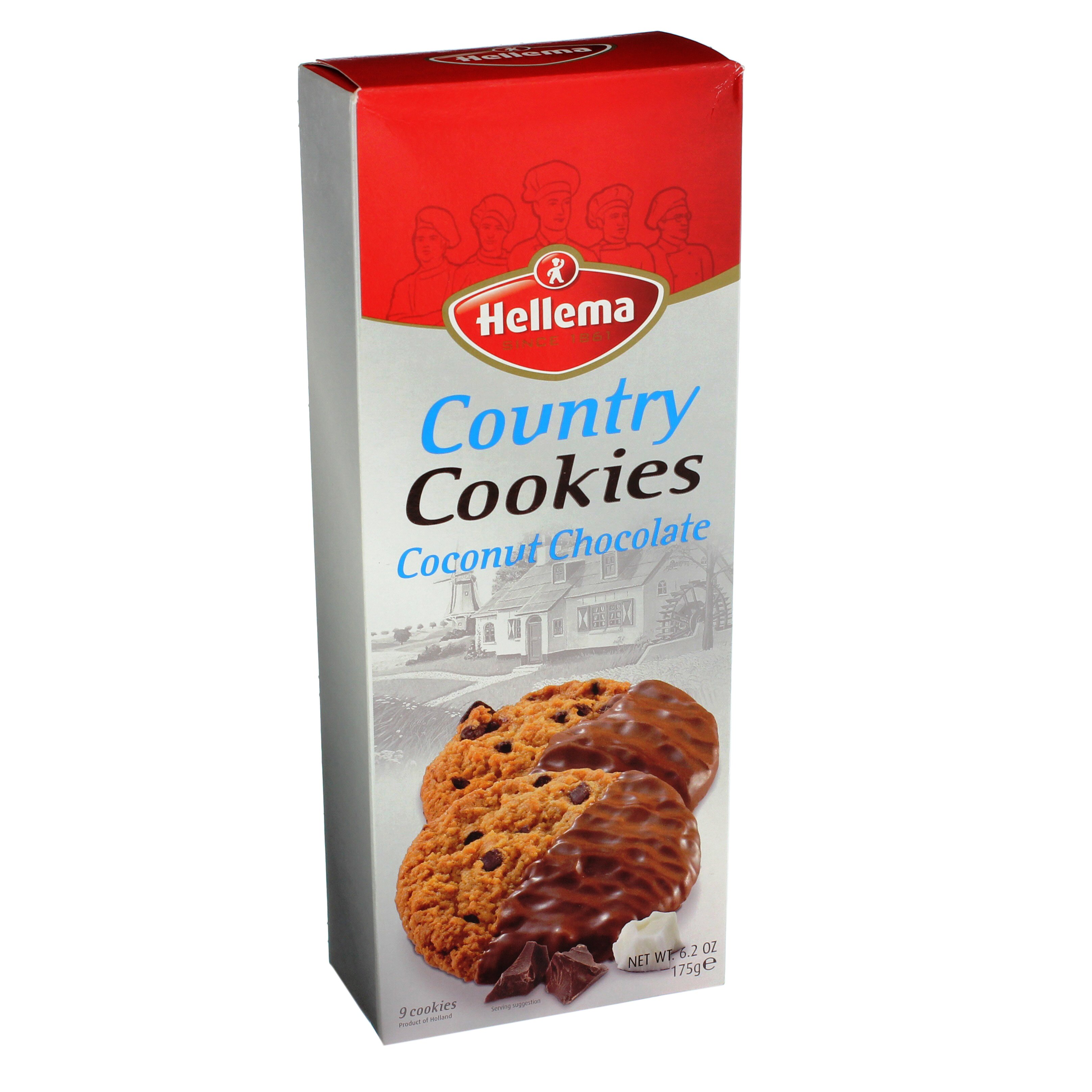 Hellema Coconut Chocolate Country Cookies - Shop Cookies at H-E-B