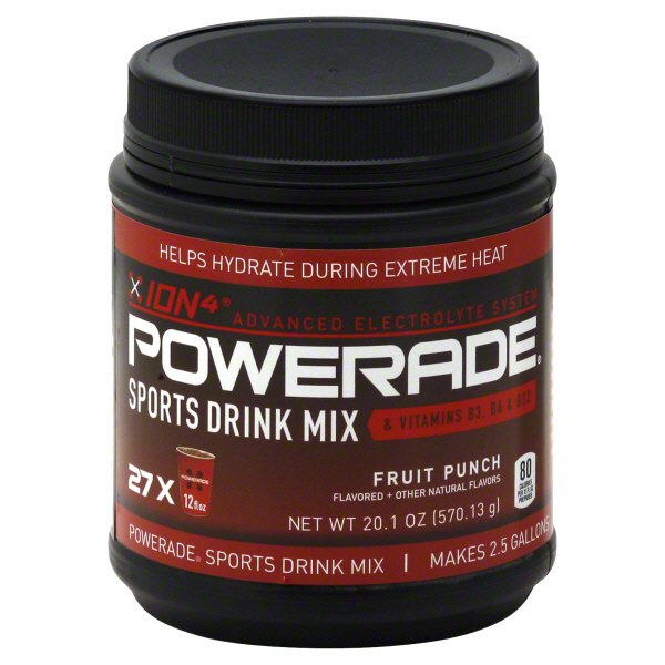 Powerade Ion4 Fruit Punch Sports Drink Mix - Shop Sports & energy ...