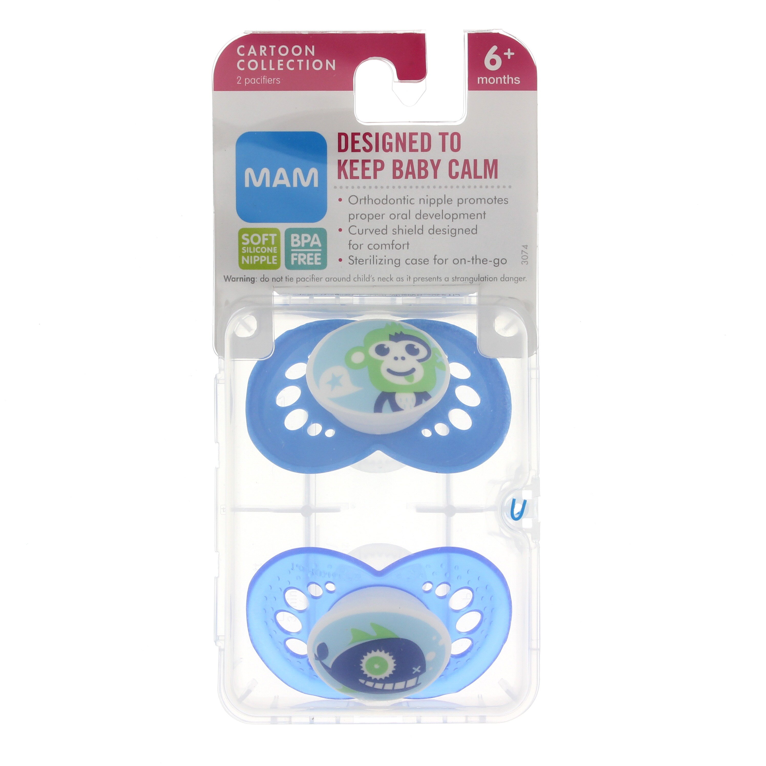 MAM Circus Pacifiers (6+ Months), Assorted Colors - Shop Pacifiers at H-E-B