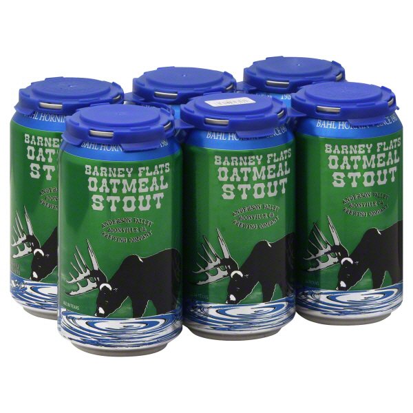 Anderson Valley Barney Flats Oatmeal Stout Beer 6 pk Cans - Shop Beer ...