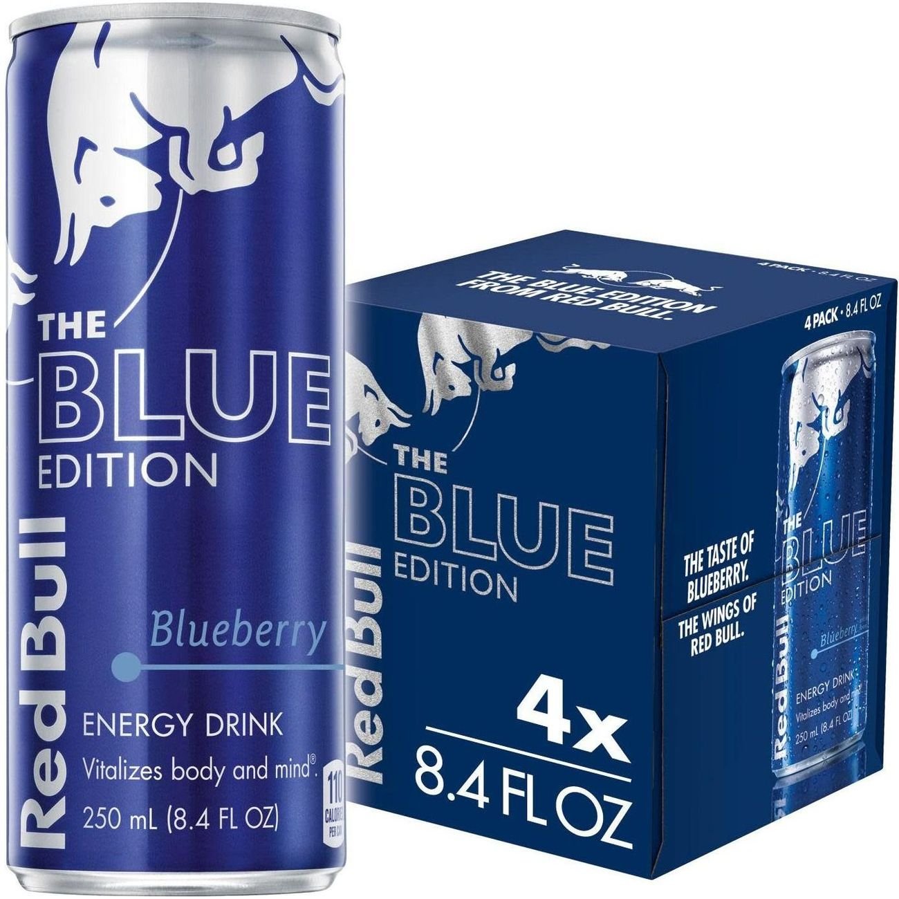Red Bull Blue Edition Blueberry Energy Drink 4 pk Cans - Shop Sports ...