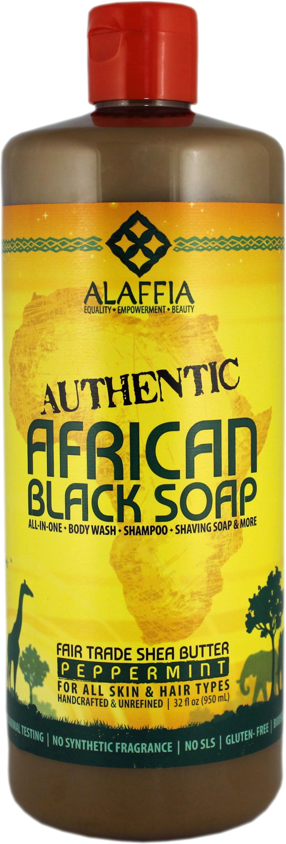 Alaffia African Black Soap Peppermint - Shop Hand & Bar Soap at H-E-B