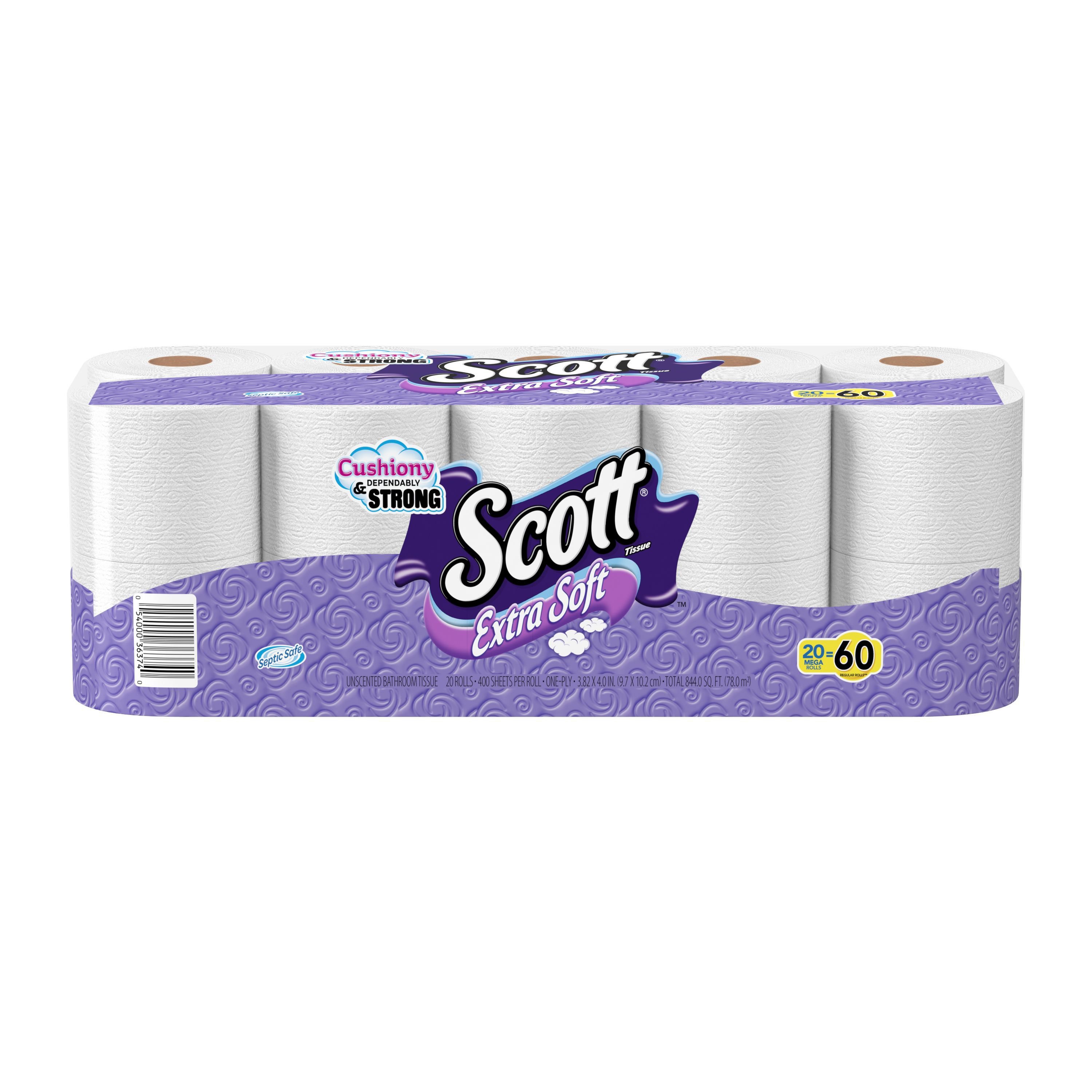 Scott Extra Soft Mega Roll Toilet Paper - Shop Toilet paper at H-E-B