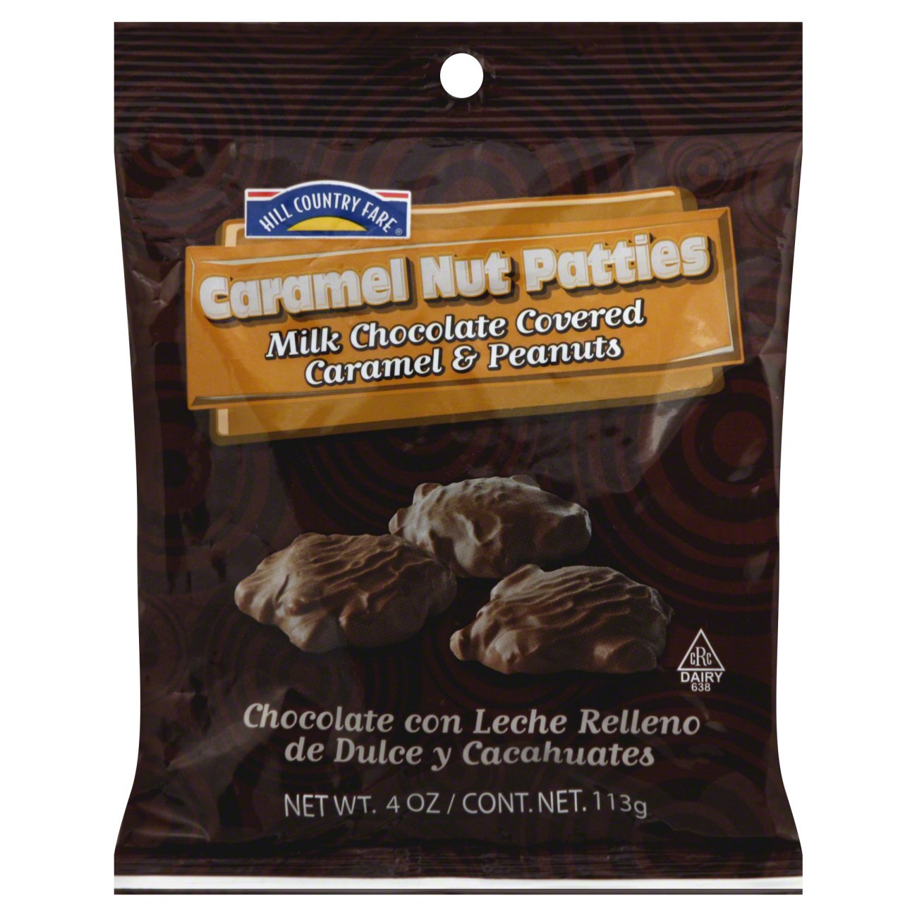 Hill Country Fare Chocolate Caramel Nut Patties - Shop Candy at H-E-B