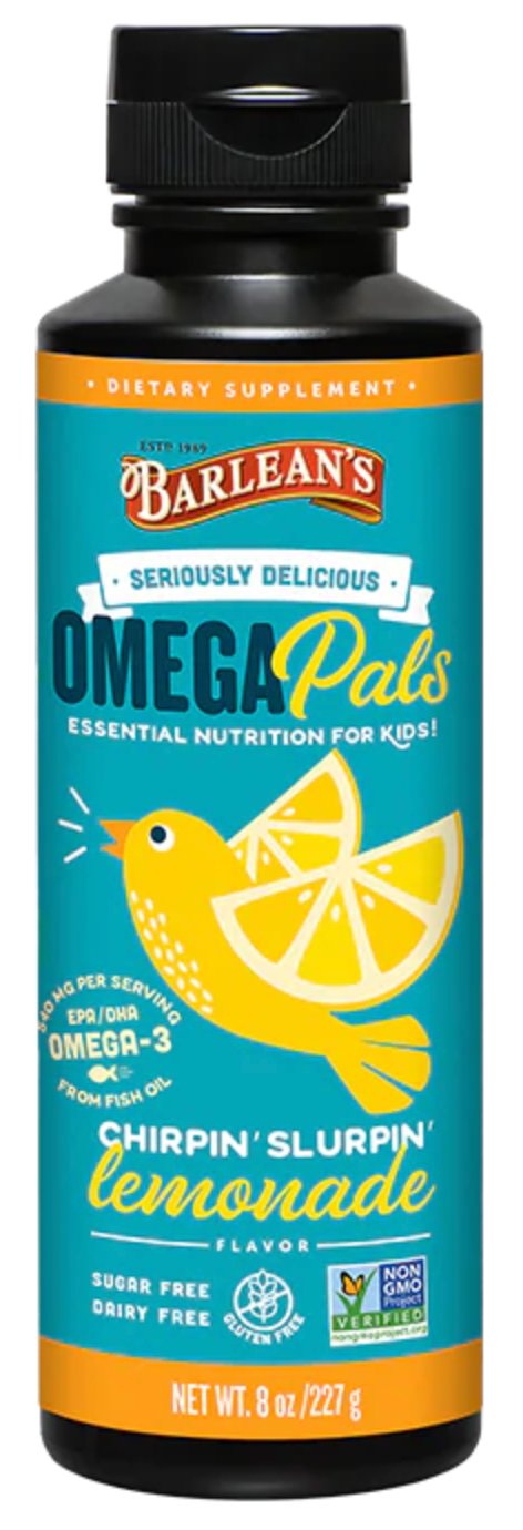 Barlean's Kids Omega Pals EPA & DHA Fish Oil - Lemonade Flavor - Shop ...
