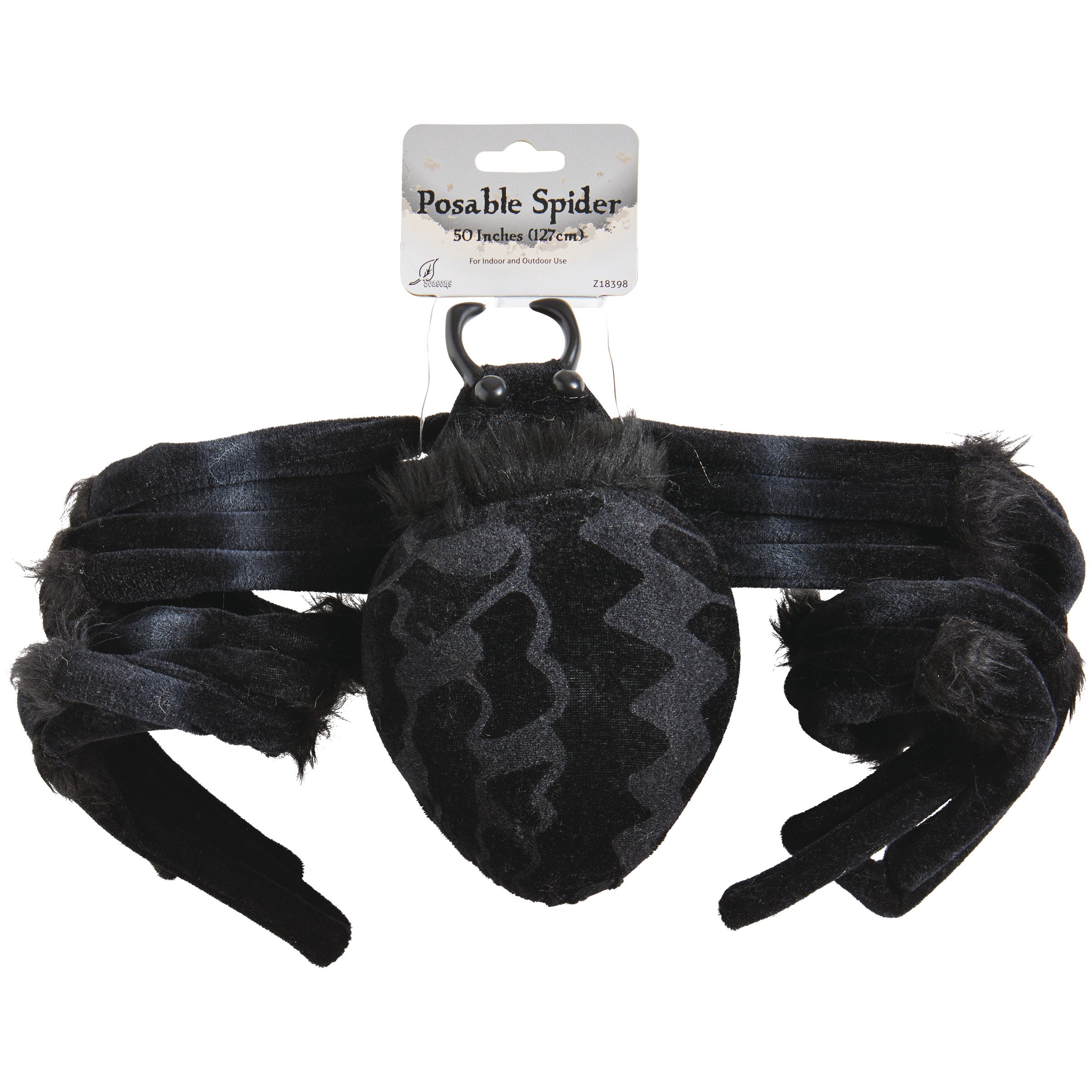 Seasons Posable Spider Halloween Decor - Black - Shop Seasonal decor at ...