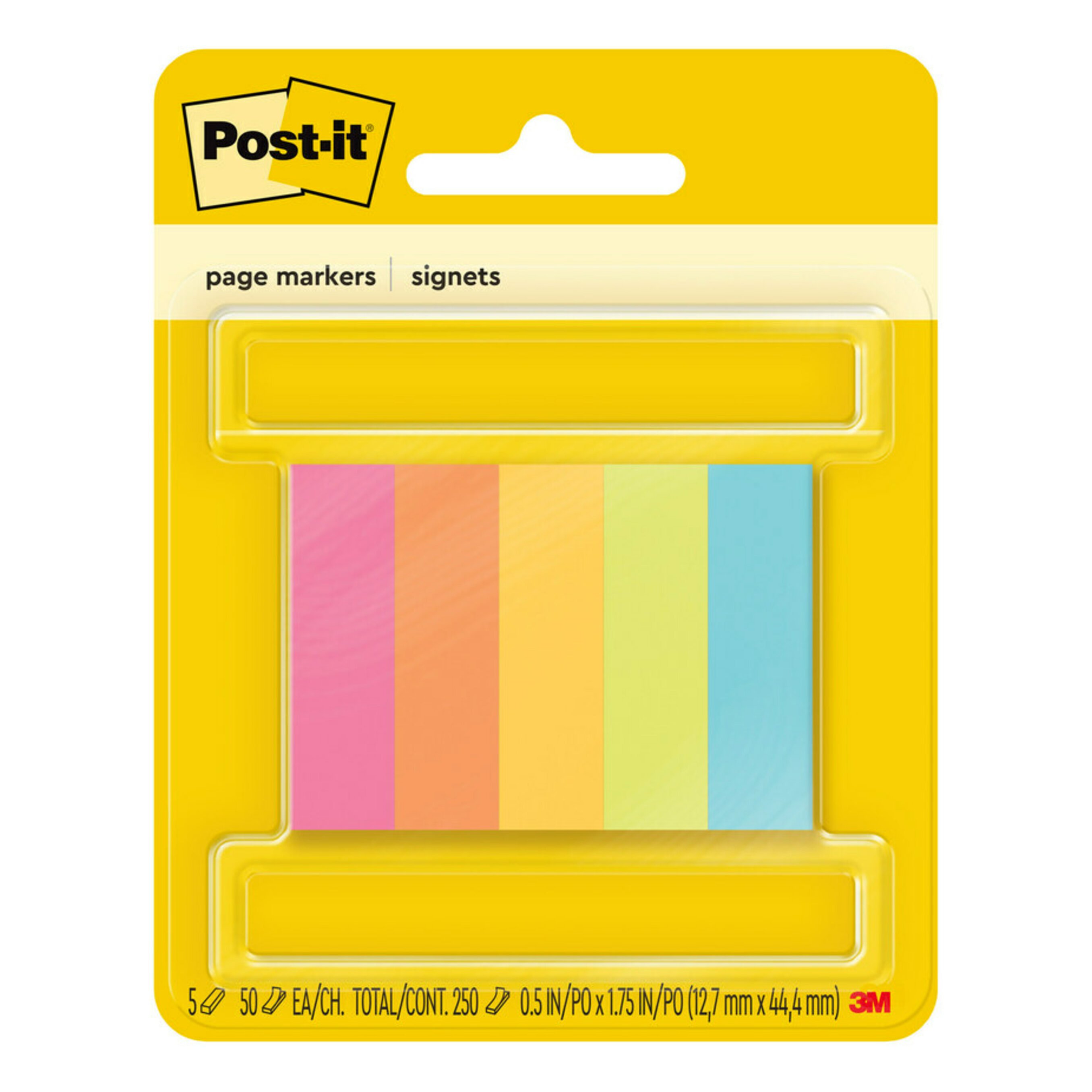 Post-it Page Markers - Fluorescent, 250 Ct - Shop Sticky notes & index ...