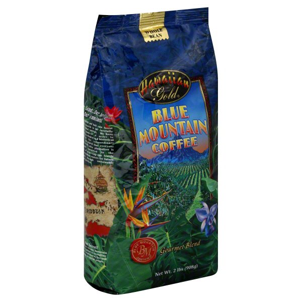 Hawaiian Gold Whole Bean Blue Mountain Gourmet Blend Coffee - Shop ...