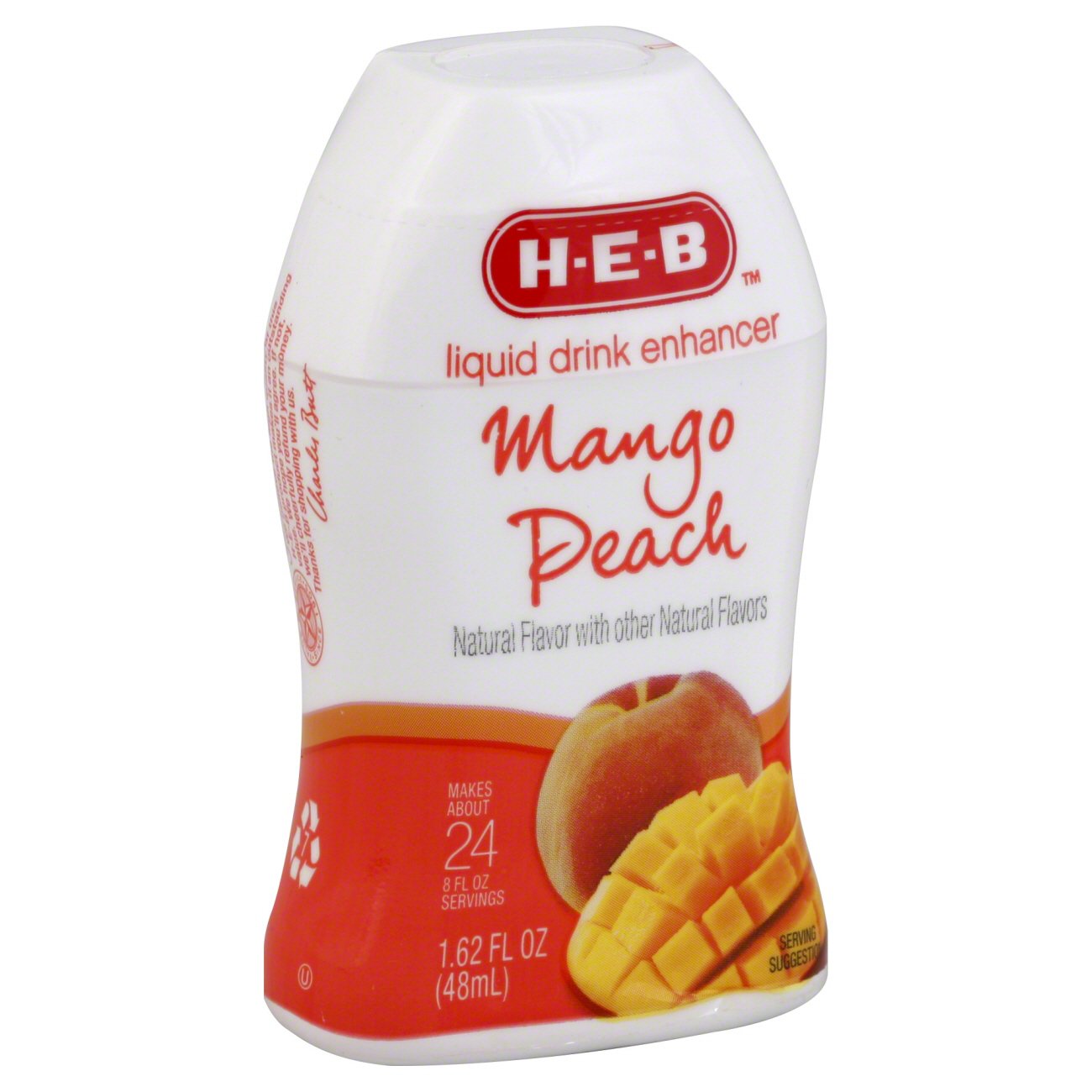 H-E-B Mango Peach Liquid Drink Enhancer - Shop Mixes & flavor enhancers ...