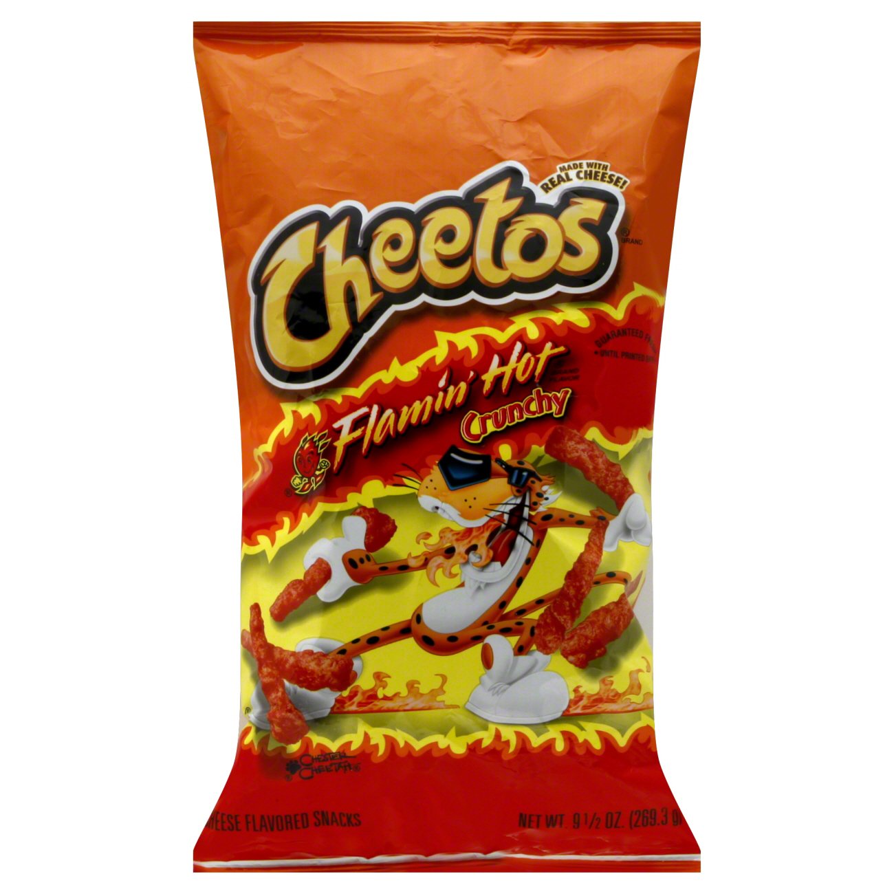 Cheetos Crunchy Flamin' Hot Cheese Flavored Snacks - Shop Chips at H-E-B