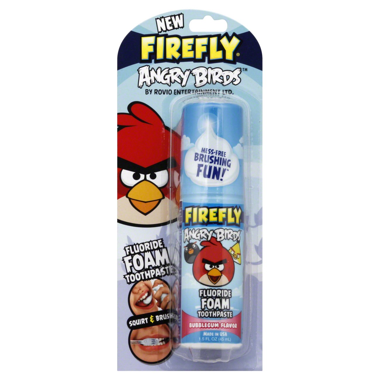 Dr. Fresh Angry Birds Bubblegum Flavor Fluoride Foam Toothpaste - Shop ...