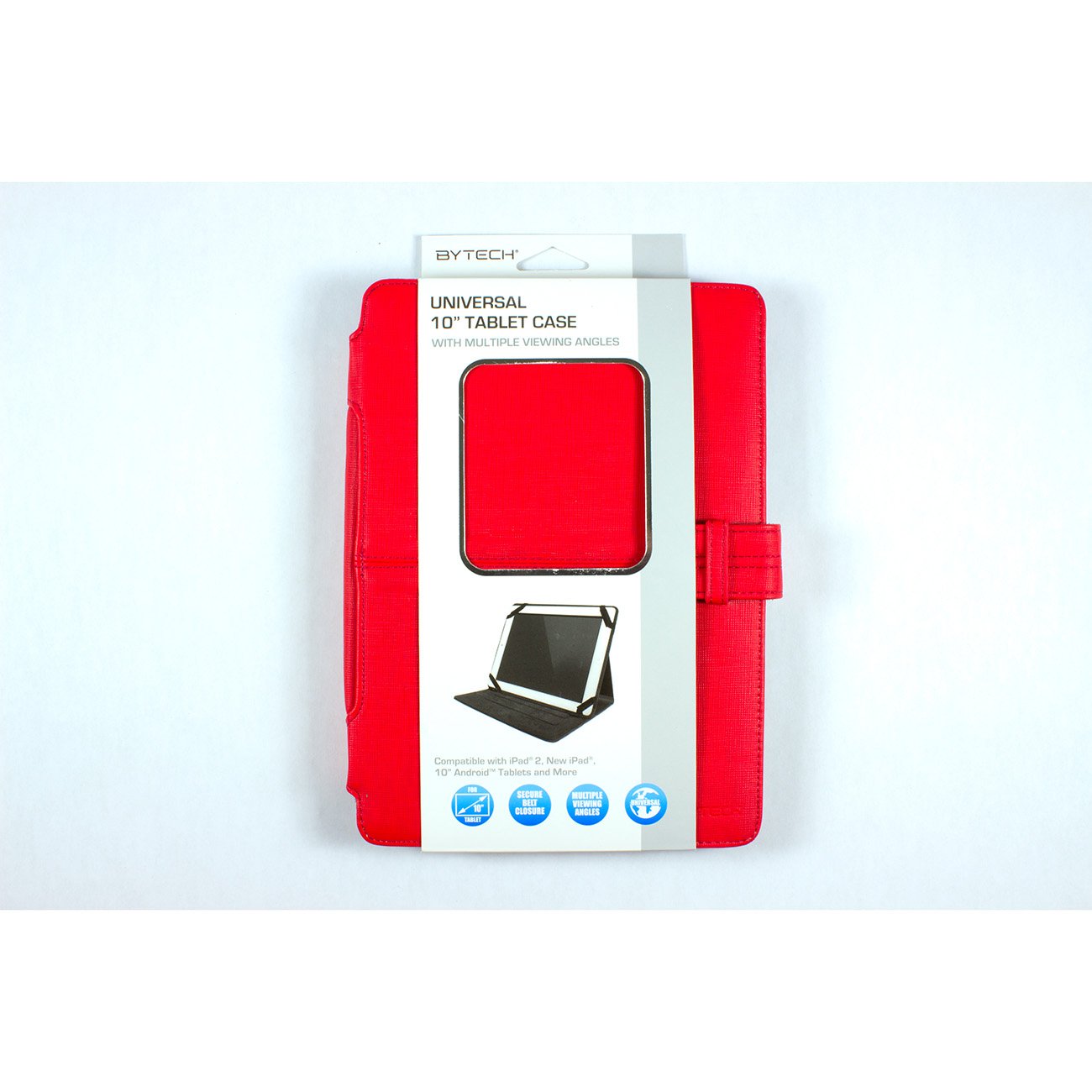 Bytech Universal 10 Inch Red Folio Tablet Case - Shop Electronics at H-E-B