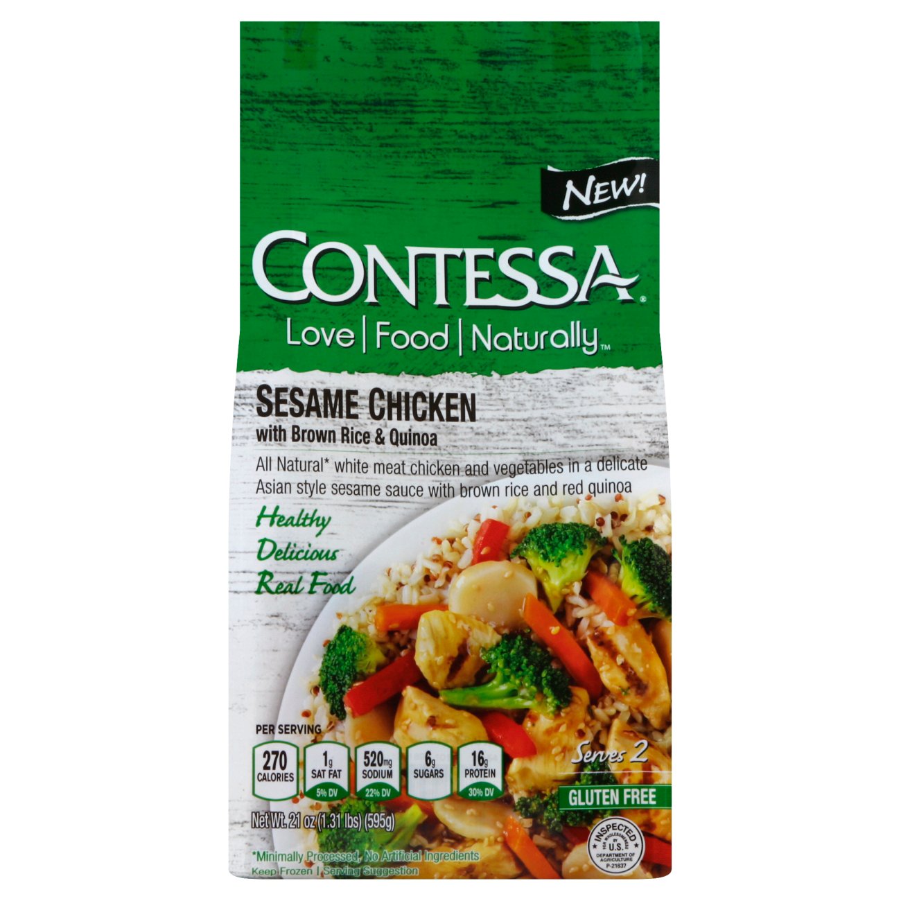 Contessa Sesame Chicken with Brown Rice & Quinoa - Shop Entrees & sides ...