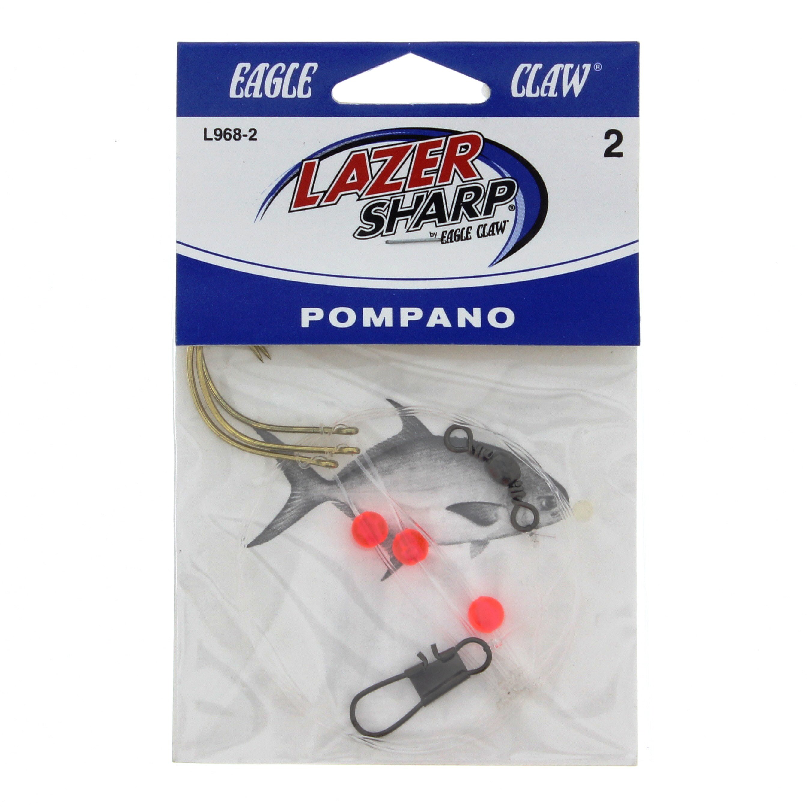 Eagle Claw Lazer Sharp Pompano Kahle Triple Rig Size 2 - Shop Fishing ...