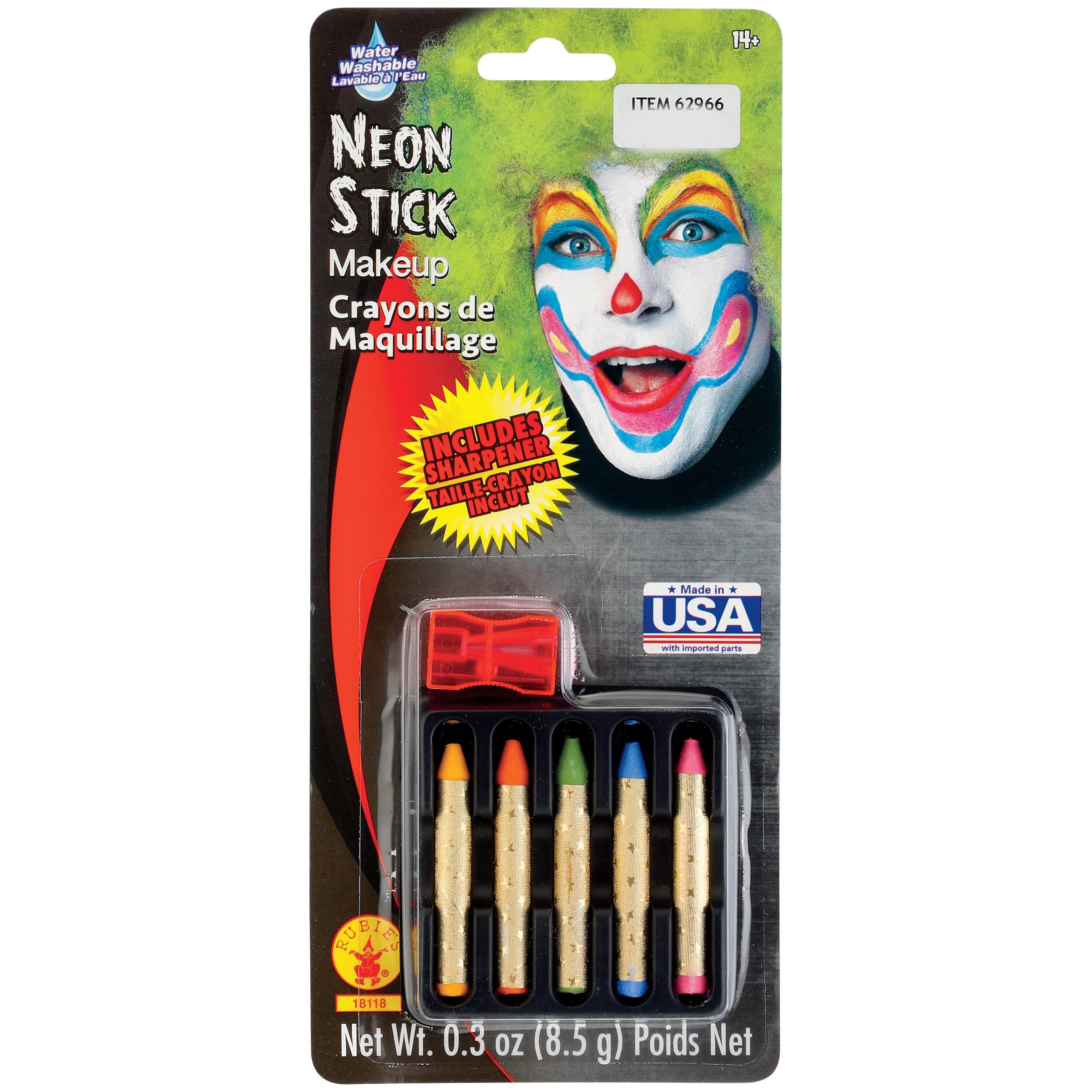 Rubie's Costume Halloween Neon Color Sticks Makeup - Shop Makeup ...