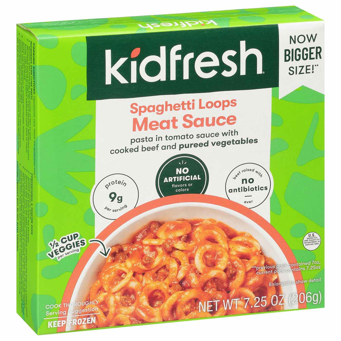 Kidfresh Spaghetti Loops in Meat Sauce Frozen Meal - Shop Entrees ...