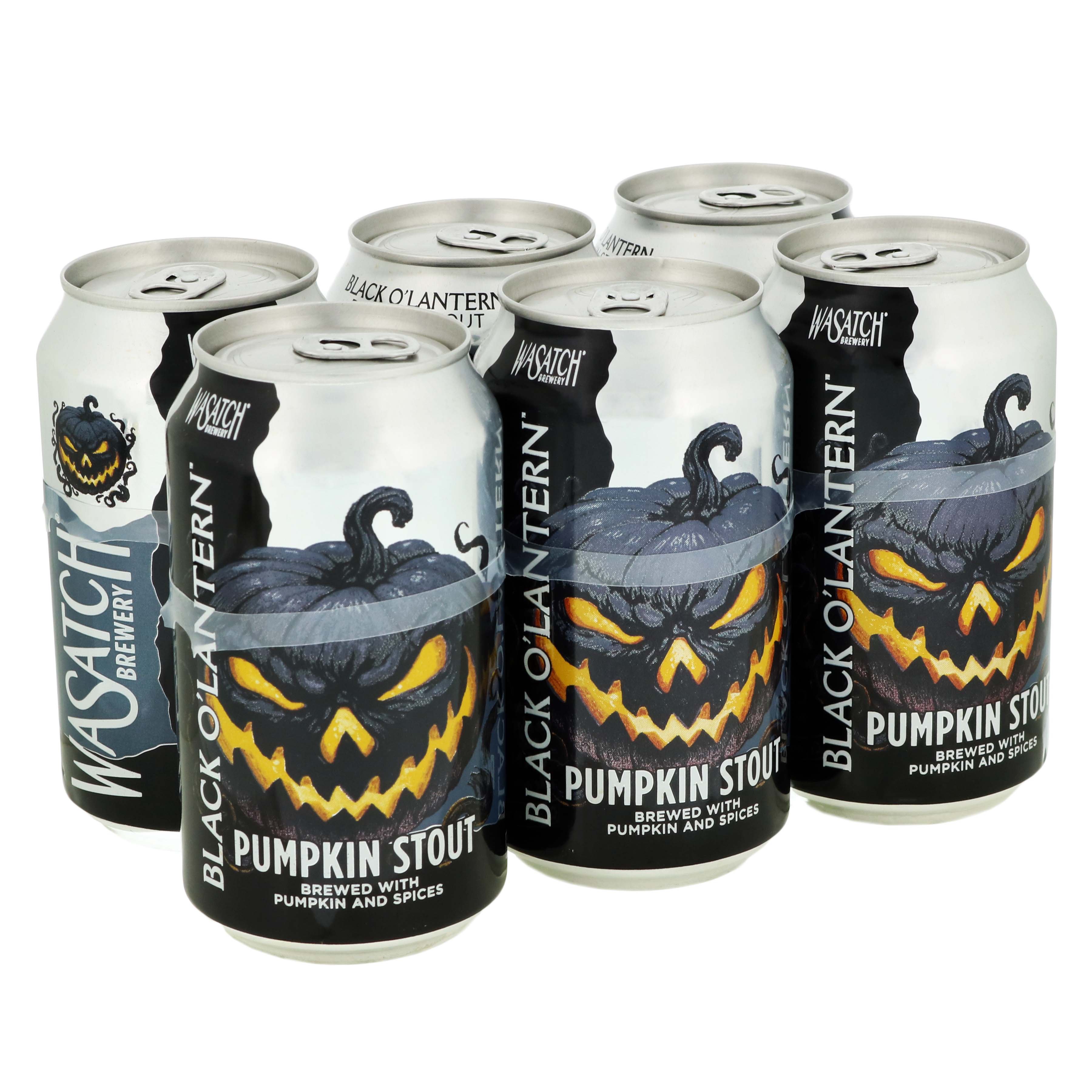 Wasatch Black O' Lantern Pumpkin Stout Beer 6 pk Cans - Shop Beer at H-E-B