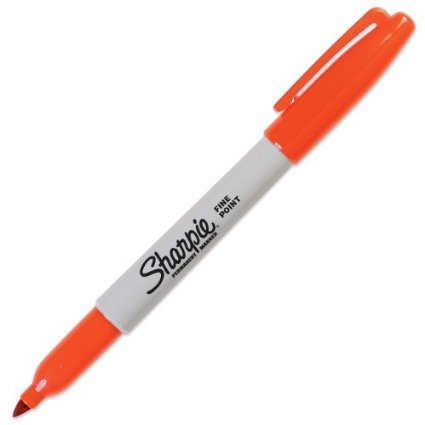 Sharpie Orange Fine Point Permanent Marker - Shop Markers at H-E-B