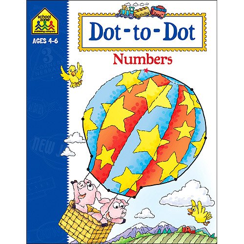 School Zone Ages 4-6 Dot-to-Dot Numbers Workbook - Shop Books ...