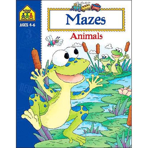 School Zone (Ages 4-6) Mazes Animals Workbook - Shop Toys at H-E-B