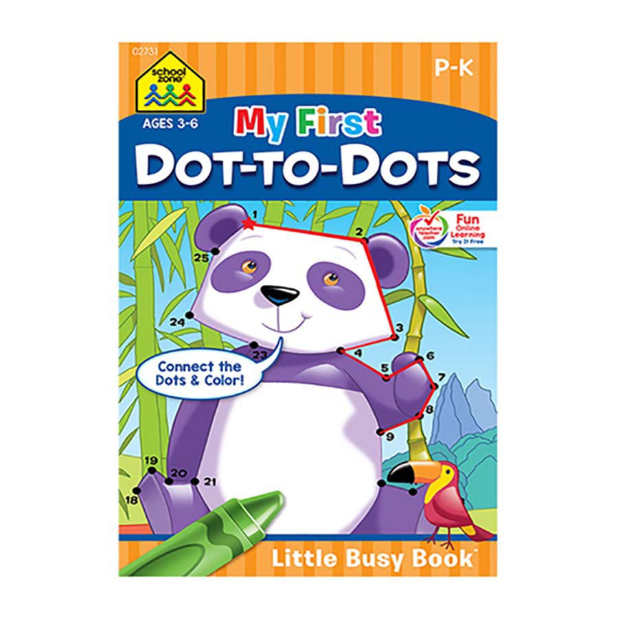 School Zone My First Dot-To-Dots Busy Book - Shop Books & coloring at H-E-B