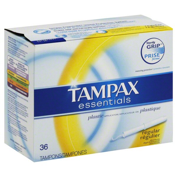 Tampax Essentials Regular Absorbency Plastic Tampons - Shop Tampons at ...