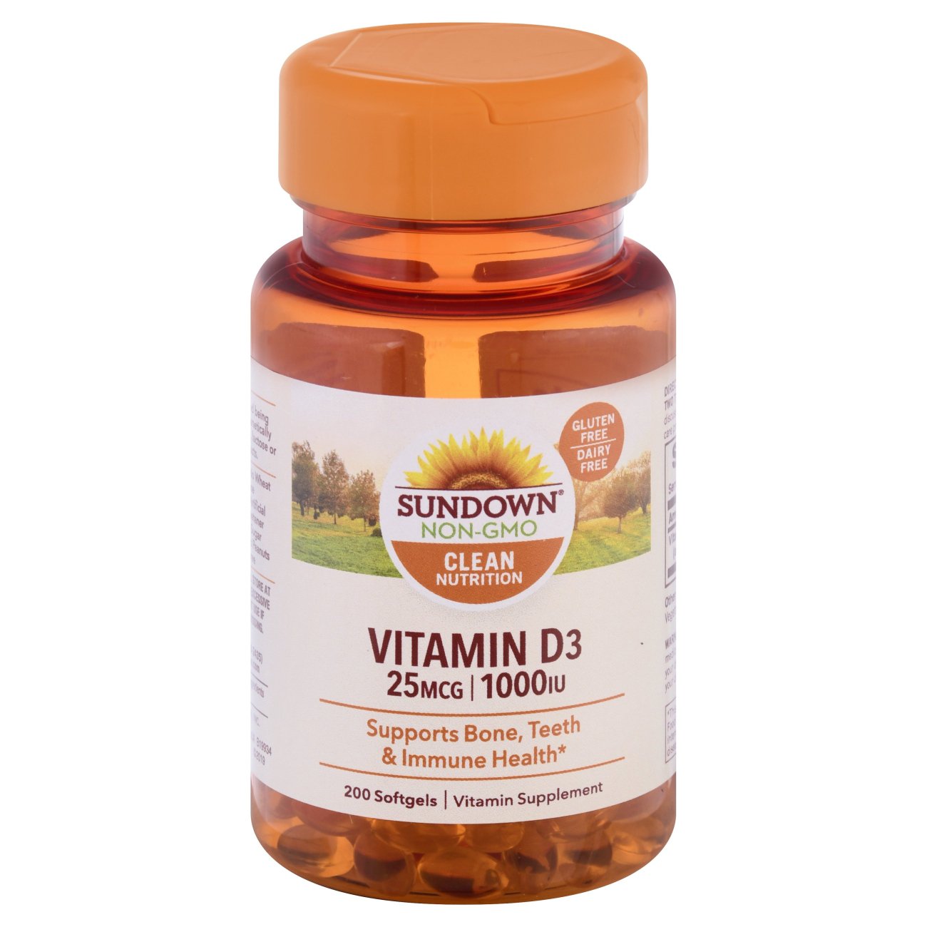 Sundown Naturals Vitamin D3 25 mcg 1000 IU Softgels - Shop Vitamins A-Z ...